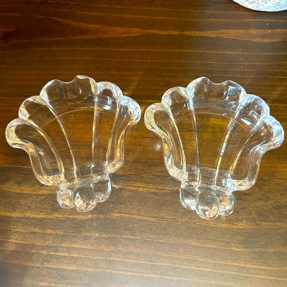 Vintage | Dining | Small Vintage Glass Shell Dishes Set Of 2 Trinket ...